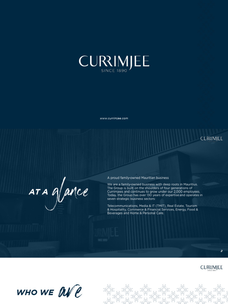 Currimjee Group: Legacy and Impact | PDF | Brand | Economies