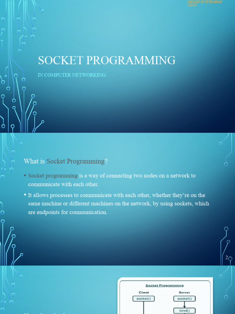 Socket Programming | PDF Socket Programming | PDF