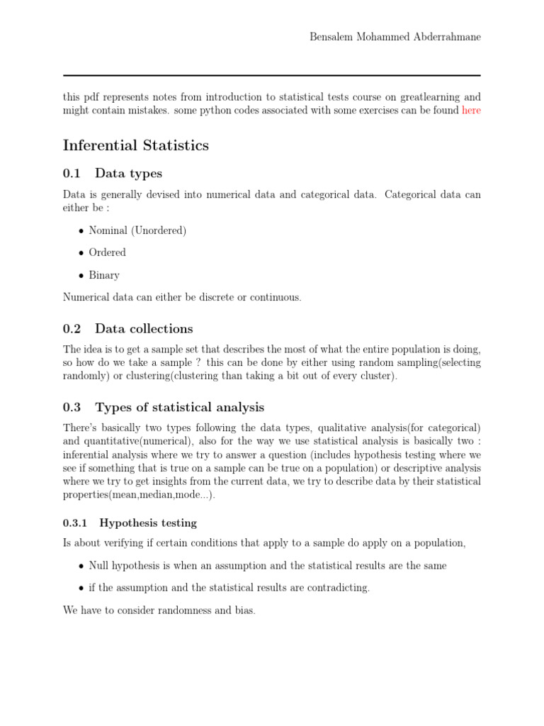 Hypothesis Testing | PDF | P Value | Statistics Hypothesis Testing | PDF | P Value | Statistics