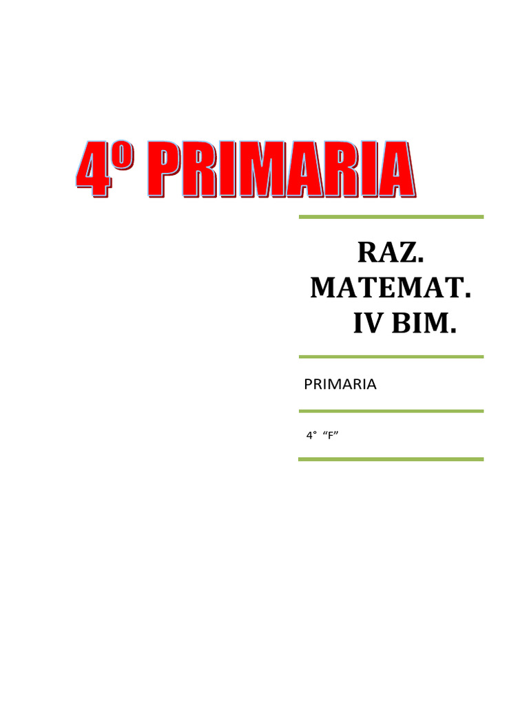 Raz. Mat. Iv Bim | PDF | Triángulo | Kilogramo