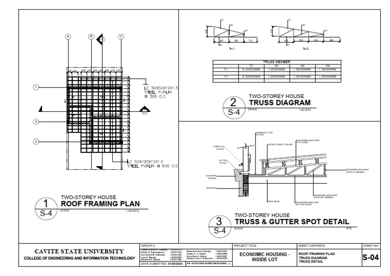 ROOF-FRAMING-TRUSS-DETAILS-ROOF-FRAMING-TRUSS (1) | PDF | Truss ...