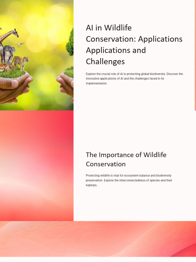 AI Applications in Wildlife Conservation | PDF | Conservation Biology ...