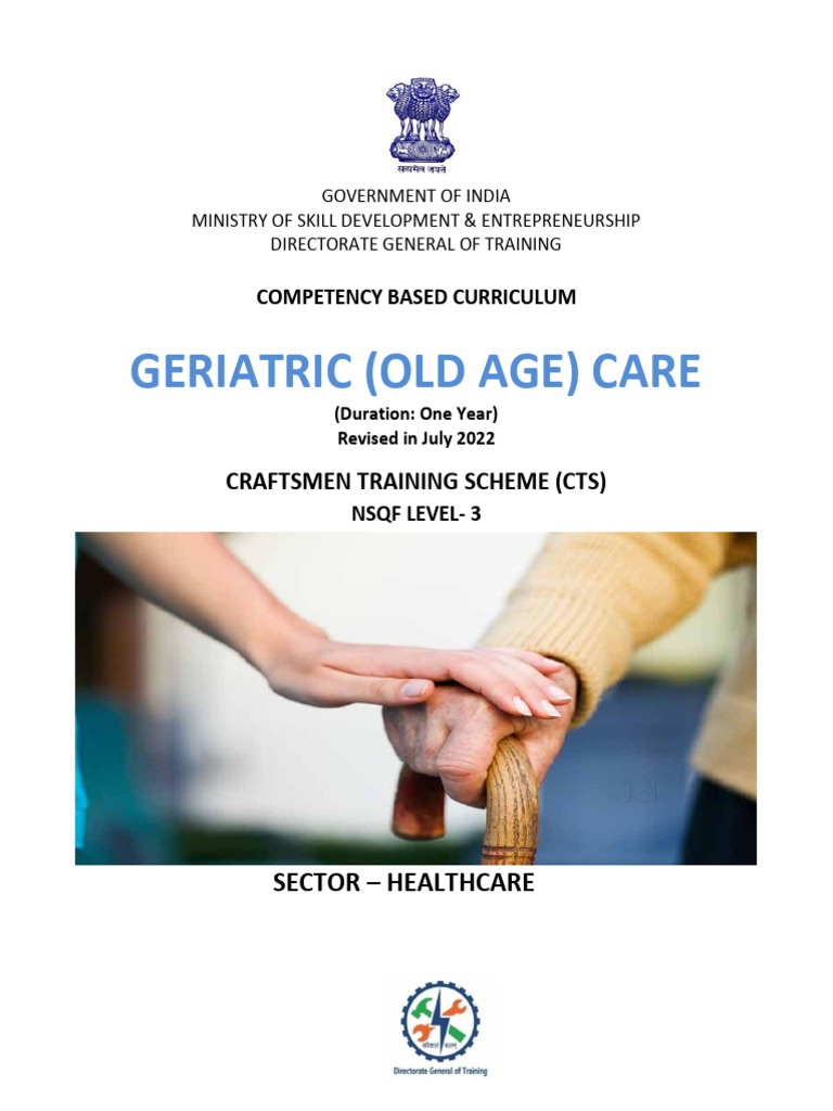 Geriatric (Old Age) Care - CTS2.0 - NSQF-3 | PDF | Vocational Education ...