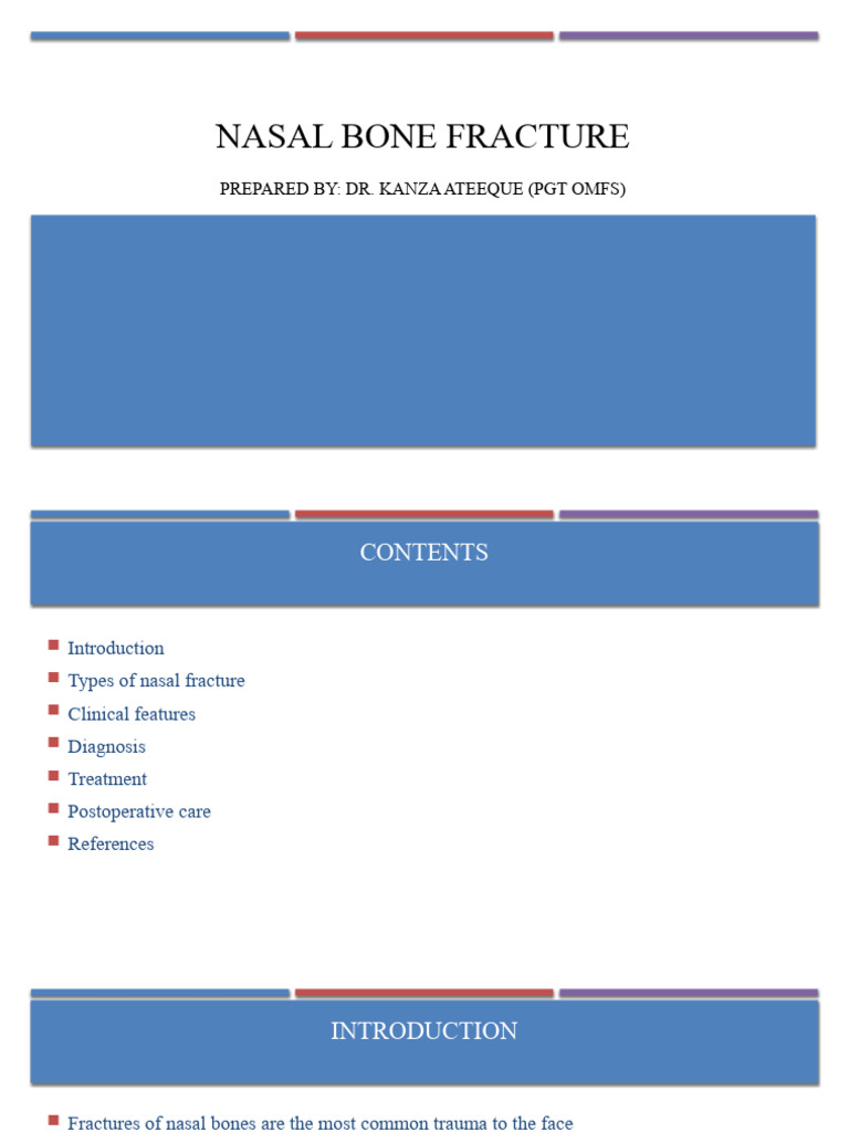 Open Book Nasal Fracture Overview | PDF | Human Nose | Surgical Specialties