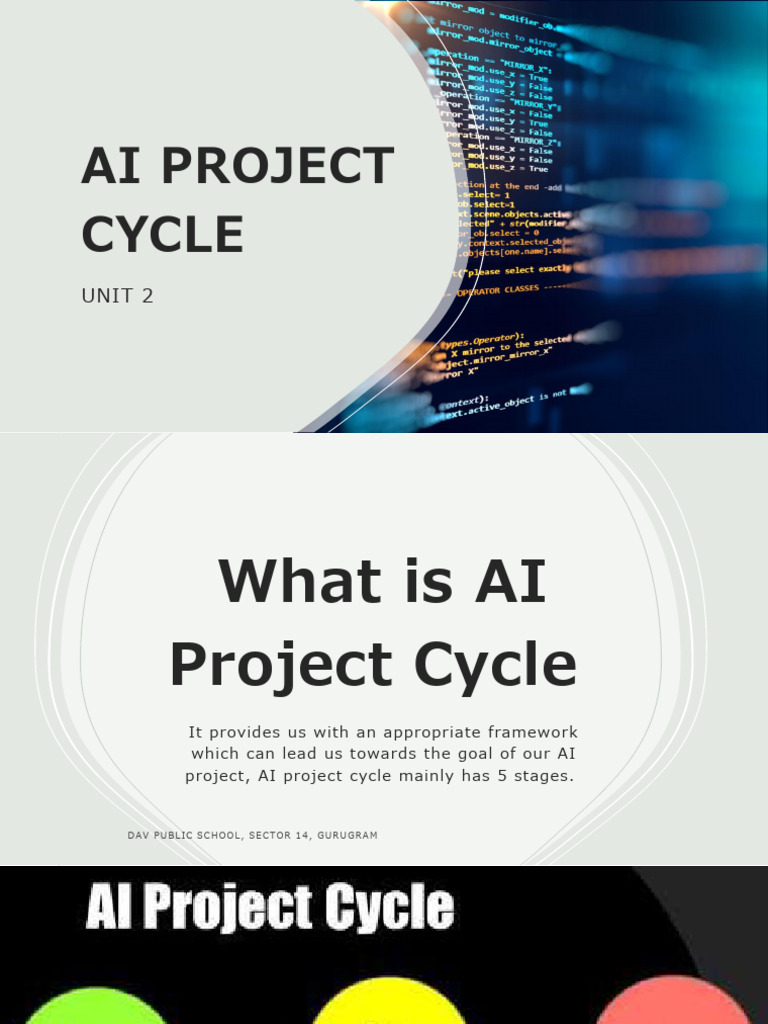 Ai Project Cycle I Pdf Artificial Intelligence Intelligence Ai
