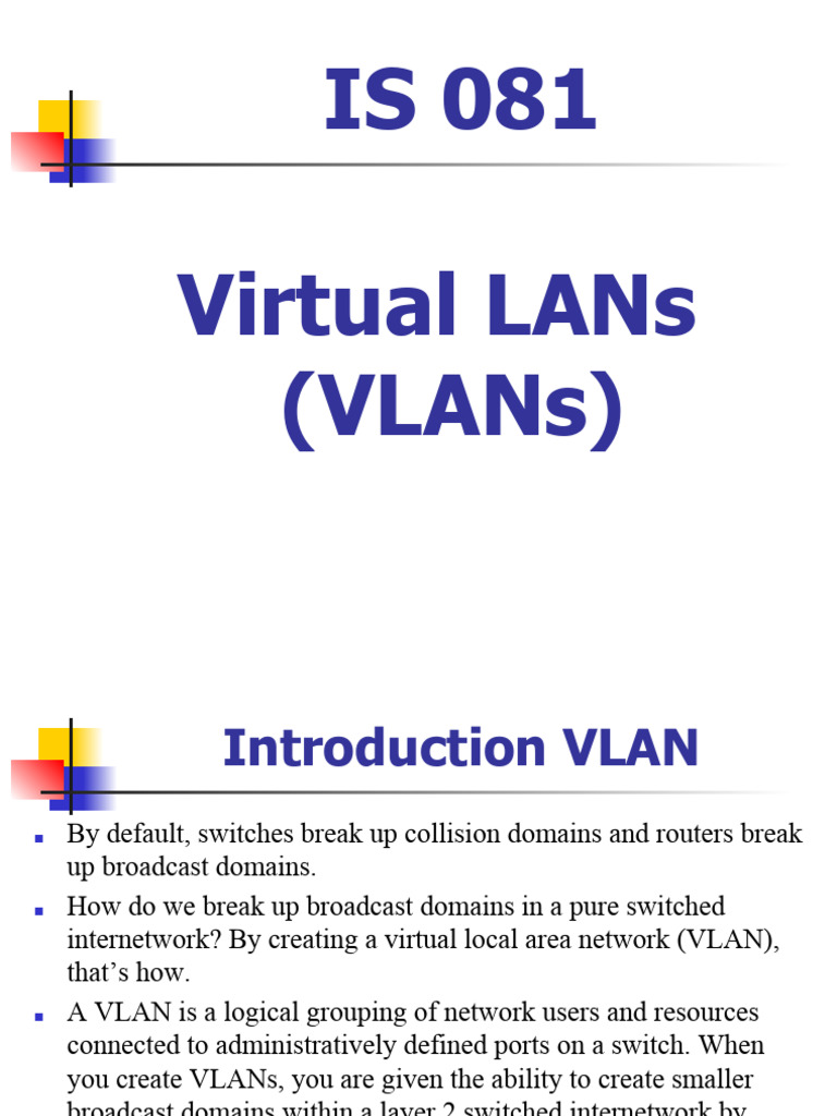 VLANs | Download Free PDF | Computer Network | Network Switch