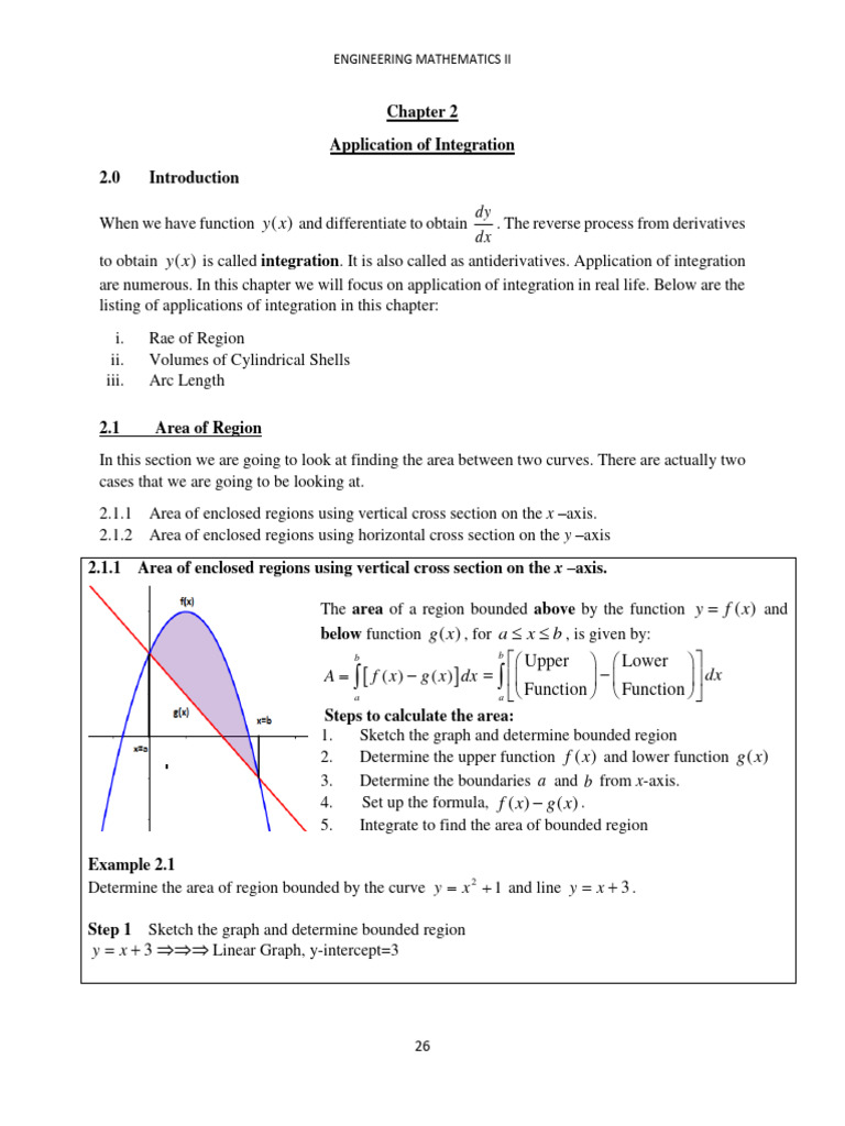 Applications of Integration in Mathematics | PDF | Integral | Area