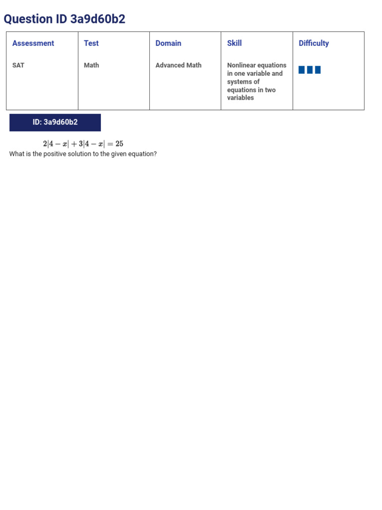 SAT Suite Question Bank - Results | PDF | Function (Mathematics ...