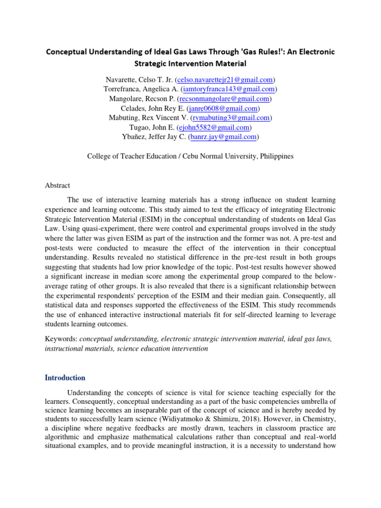 Sample Imrad | PDF | P Value | Mann–Whitney U Test