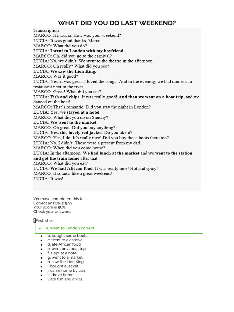 Weekend in London: Theatre & Market | PDF