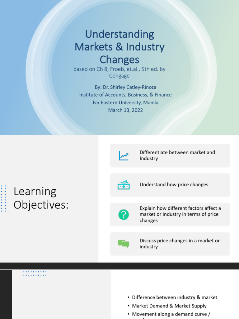 Umderstanding Markets & Industry Changes (With Activity) | PDF | Demand ...