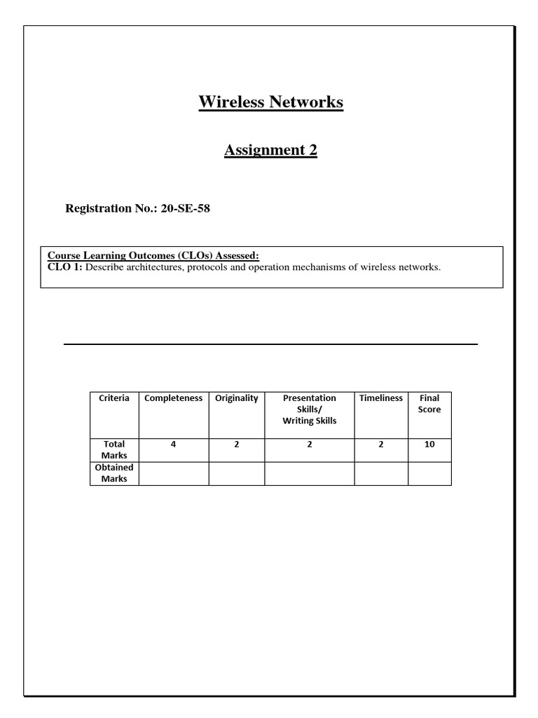 20SE58 Assignment2 | PDF | Computer Network | Artificial Intelligence