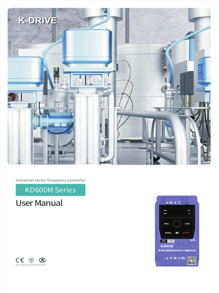 KD600M Series Manual Book | PDF | Power Inverter | Electric Motor