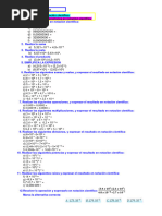Notacion Cientifica Ejercicios Resueltos PDF | PDF | Notación Matemática | Notación