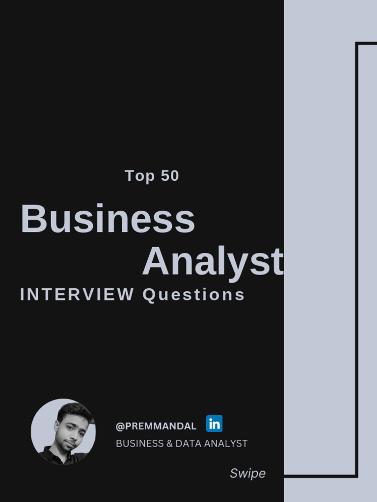 Business Analyst Interview Questions | PDF | Business Analysis | Agile ... Business Analyst Interview Questions | PDF | Business Analysis | Agile ...