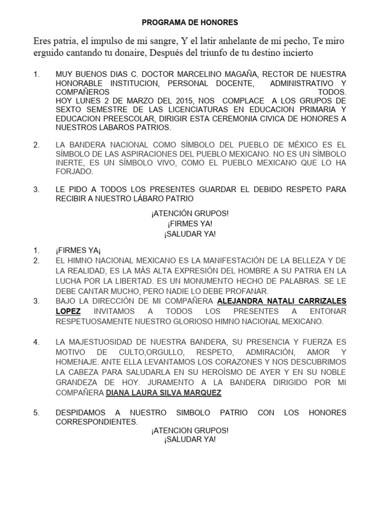 PROGRAMA-DE-HONORES | PDF