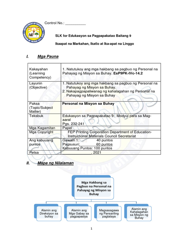 ESP9 - Q4 - Wk3 4 Module 1 | PDF