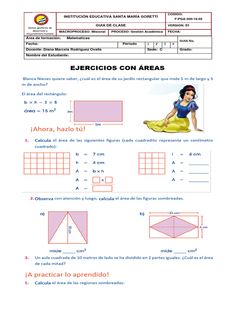 Ejercicios de Area | PDF