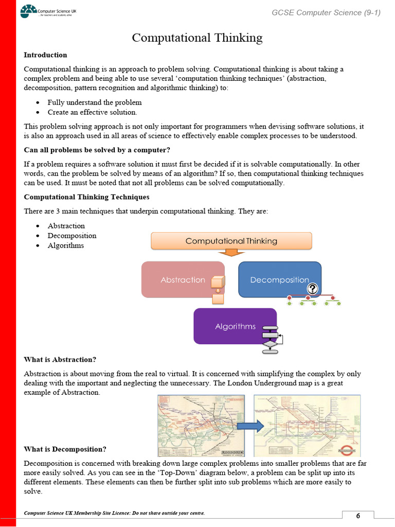 Understanding Computational Thinking | PDF | Thought | Algorithms