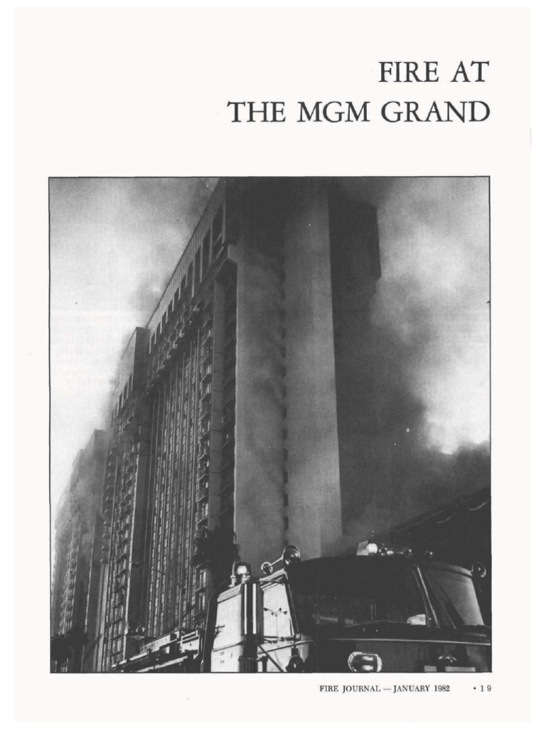 NFPA MGM Grand Report 1981 | PDF