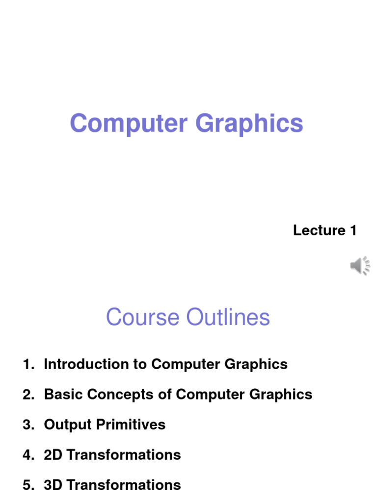 CG_01_intro_2023_2024 | PDF | Graphical User Interfaces | Computer Graphics