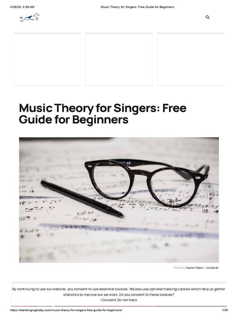 Music Theory for Singers_ Free Guide for Beginners | PDF | Singing | Clef