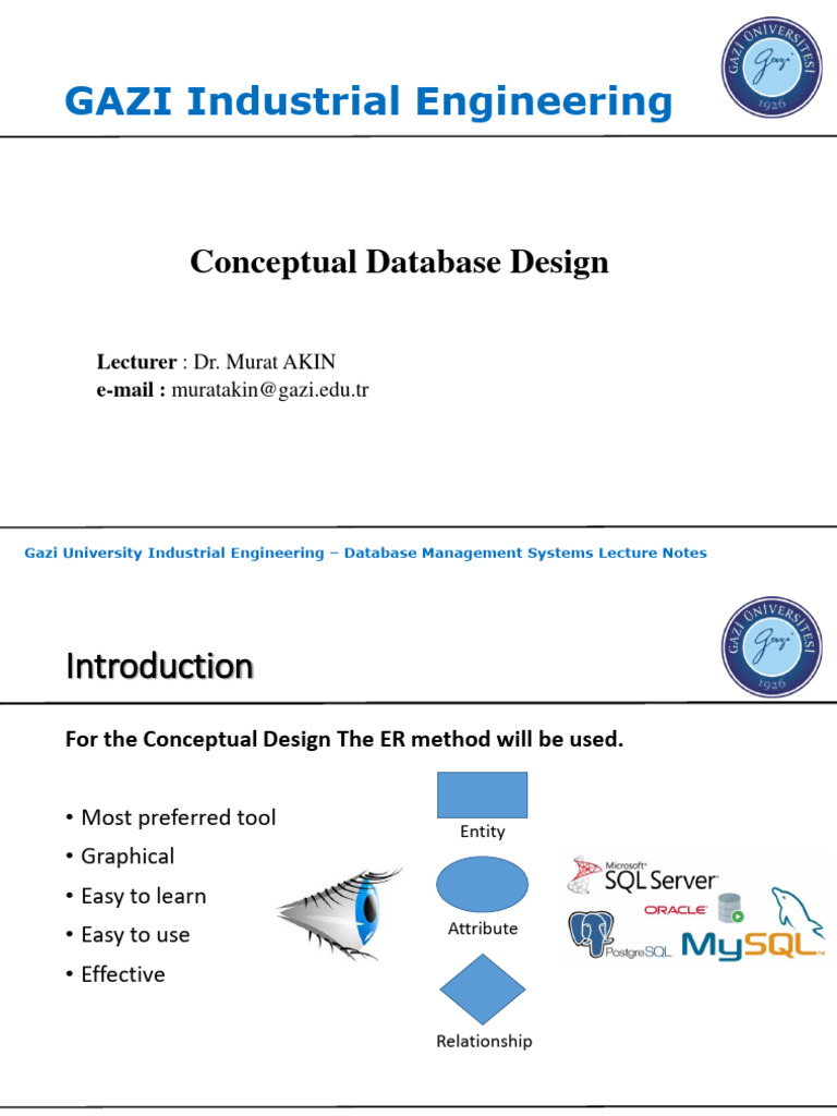 3 - Conceptual Design - ER | PDF | Databases | Verb