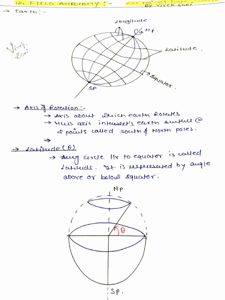 Field Astronomy | PDF