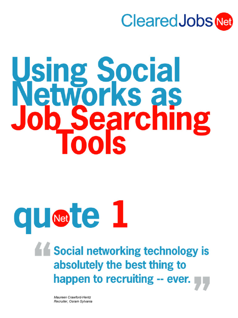 Social Media Job Search Strategies | PDF | Recruitment | Linked In