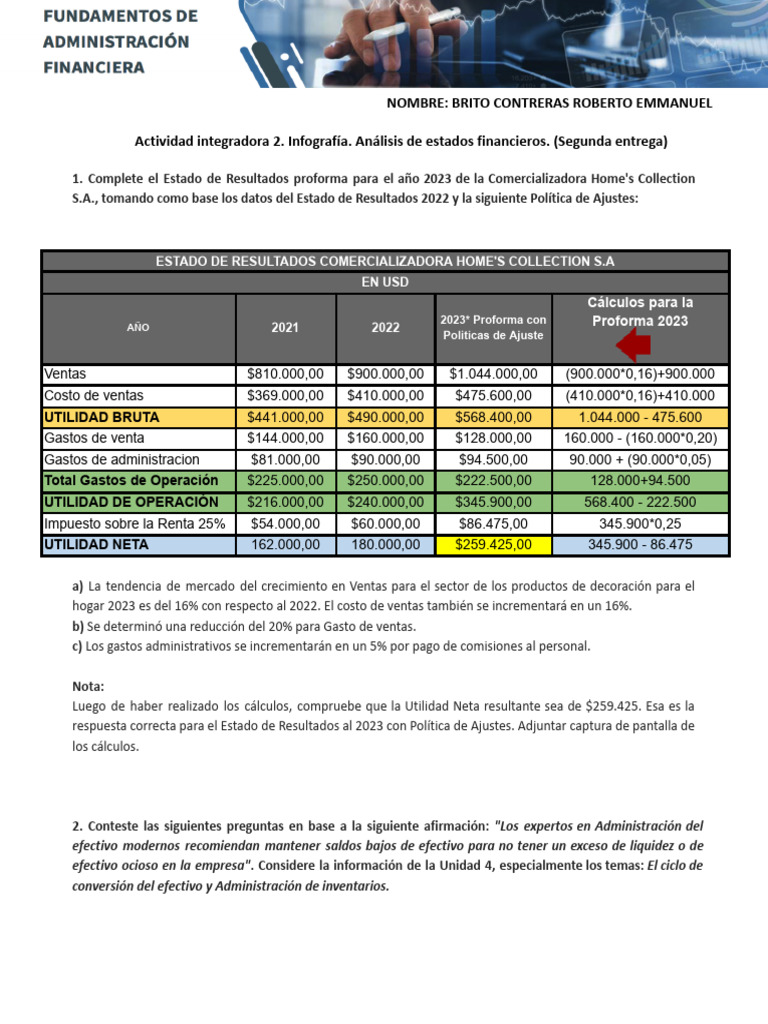 Brito Contreras Roberto Faf Ai 2 | PDF | Lean Manufacturing | Estado de ...