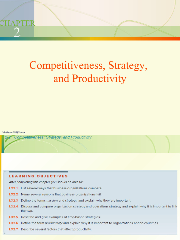 Stevenson - Strategy Competitiveness Productivity | PDF | Strategic ...