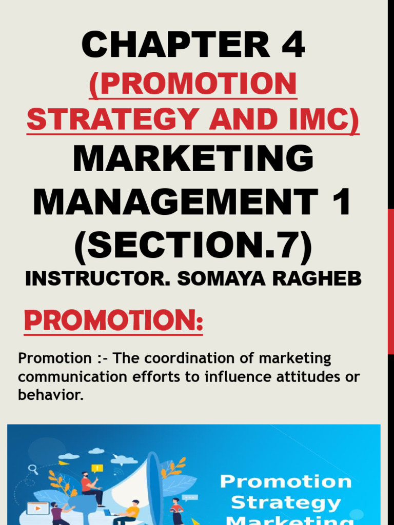 Marketing Management 1 Chapter 4 (Promotion Strategy and IMC) PDF | PDF ...