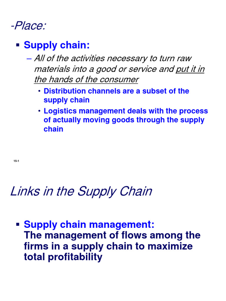 Supply Chain & Distribution Insights | PDF | Supply Chain | Marketing