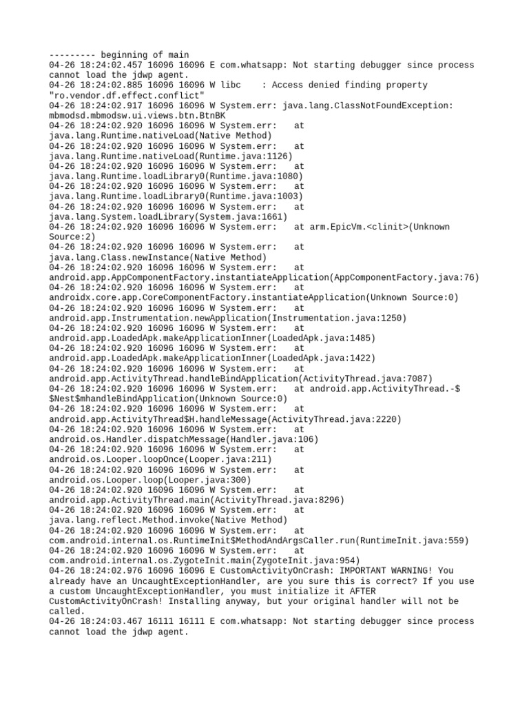 Logcat | PDF | Mobile App | Java (Programming Language)