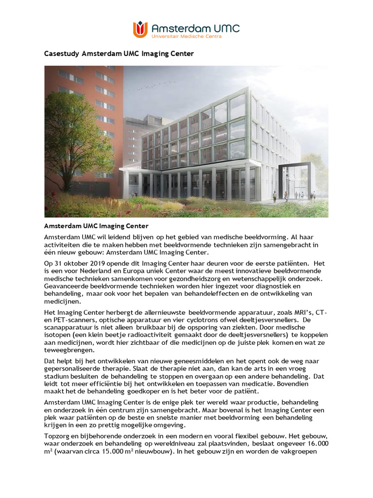 Casestudy Imaging Center Amsterdam UMC | PDF