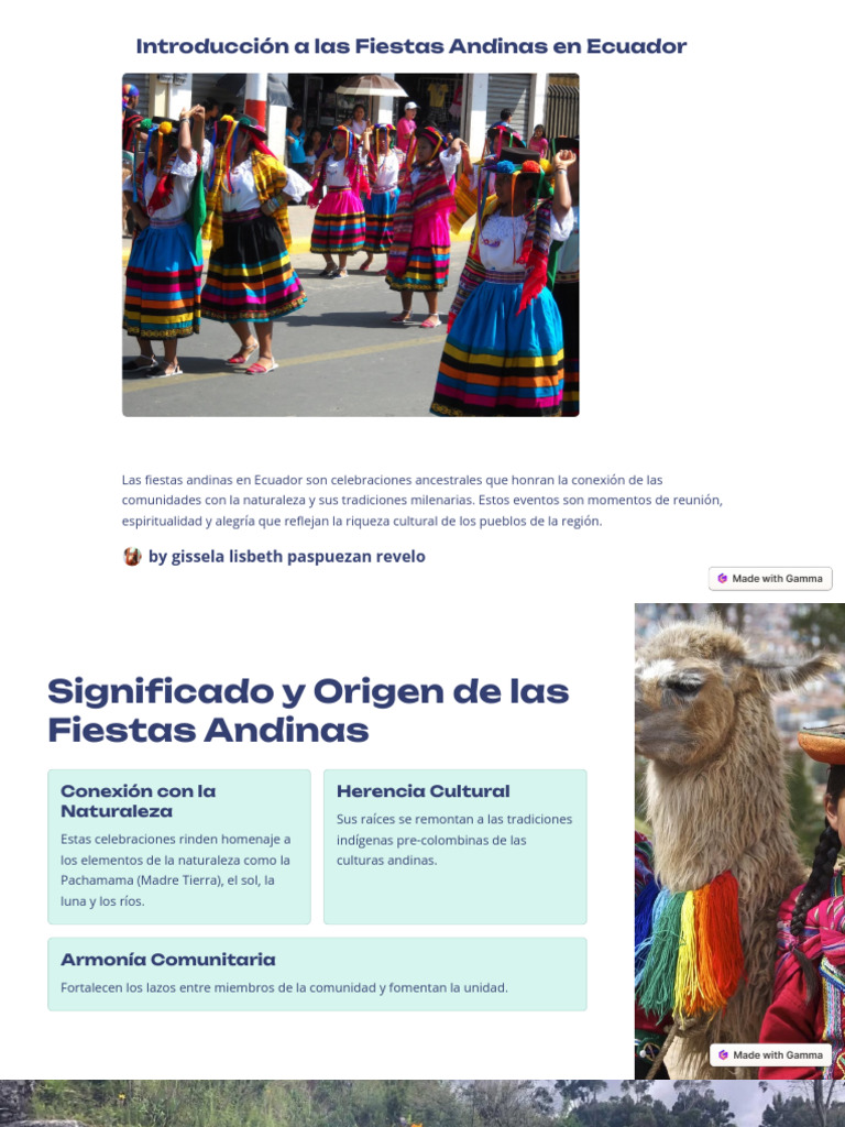 Fiestas Andinas: Tradición y Ritual en Ecuador | PDF | Rituales