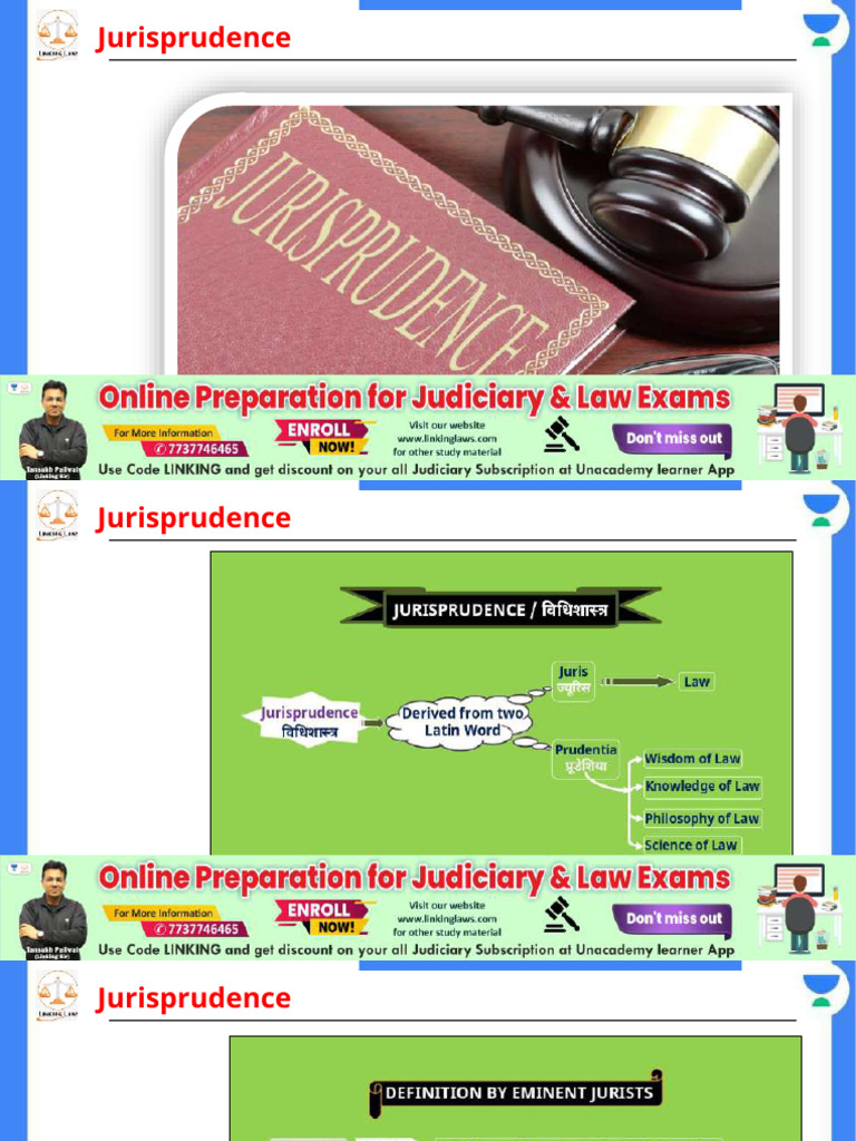 Ek Class Jurisprudence Khallas Superfast Revision Linking Laws Tansukh ...