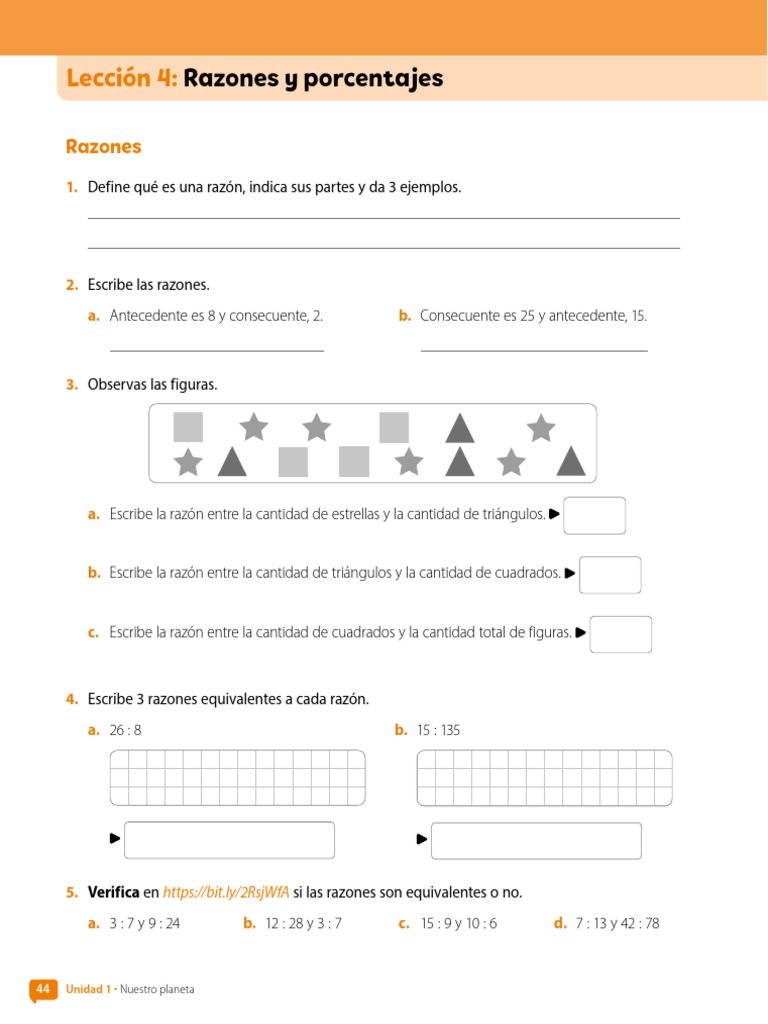 Razones y Porcentajes: Ejercicios y Análisis | PDF | Porcentaje | Residuos