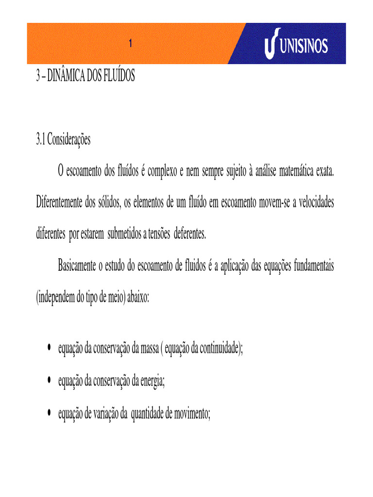 Material de Apoio 2 - PPT Usado Na Aula de Escoamento de Fluidos | PDF ...