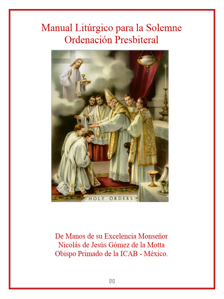 Ordenacion Tamano Carta | PDF | Sacerdote | Cristo (título)