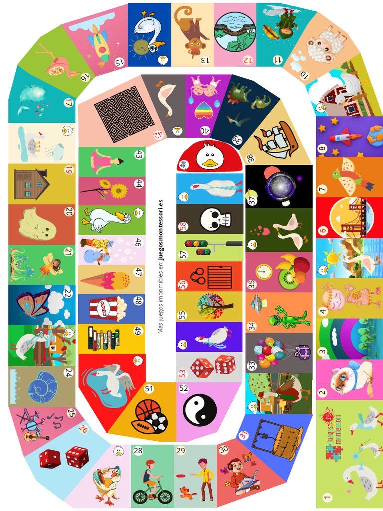 Juego de La Oca para IMPRIMIR - 240427 - 155705 | PDF