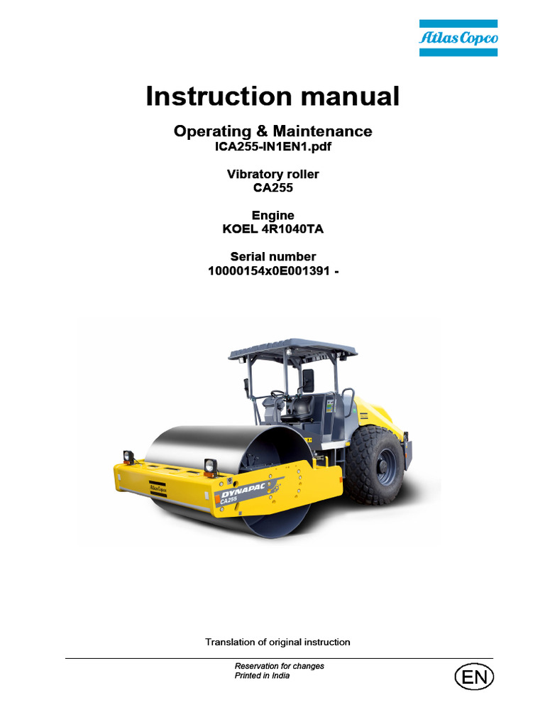 CA 255 Instruction manual | PDF | Manual Transmission | Brake