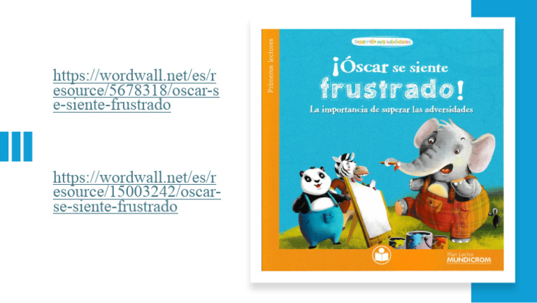 Juedo Interactivo de La Lectura "Óscar Se Siente Frustrado" | PDF