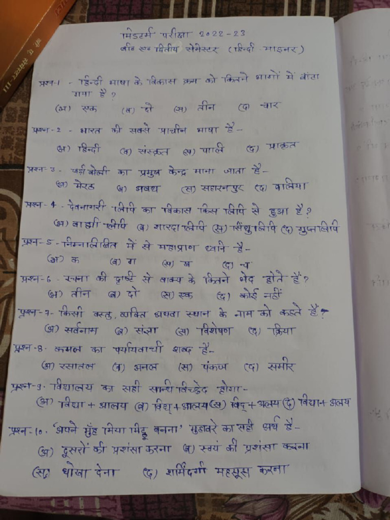UG & PG Hindi Assignment | PDF