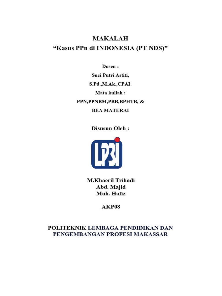 Kasus PPN Yang Terjadi Di Indonesia | PDF | Pengelolaan Keuangan & Uang
