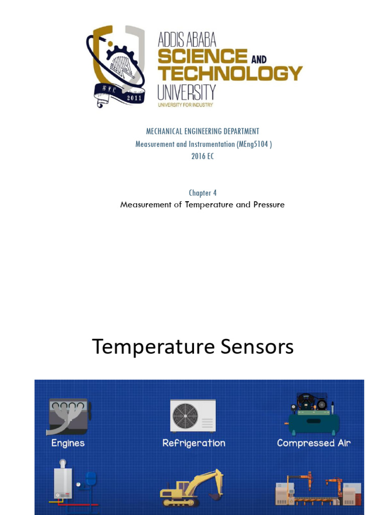 Lec 4 Temperature and Pressure Measurment | PDF | Thermocouple | Flow Measurement