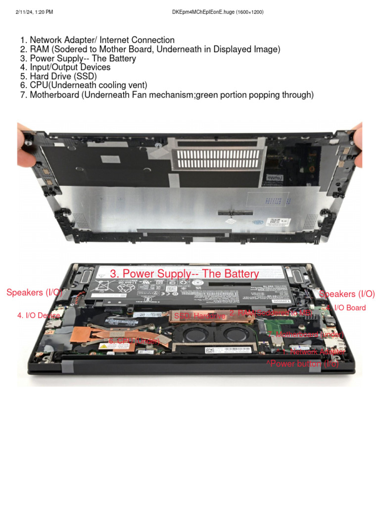 L04 Hardware Dissection Lab | PDF | Input/Output | Random Access Memory