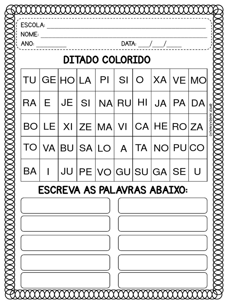 DITADO COLORIDO 1 1 Xvhy4u | PDF