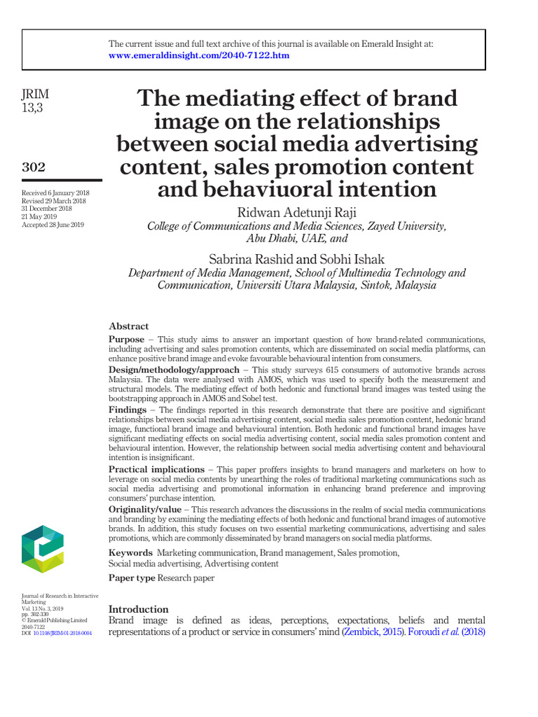 Hedonic and Functional Brand Image | PDF | Brand | Marketing Communications