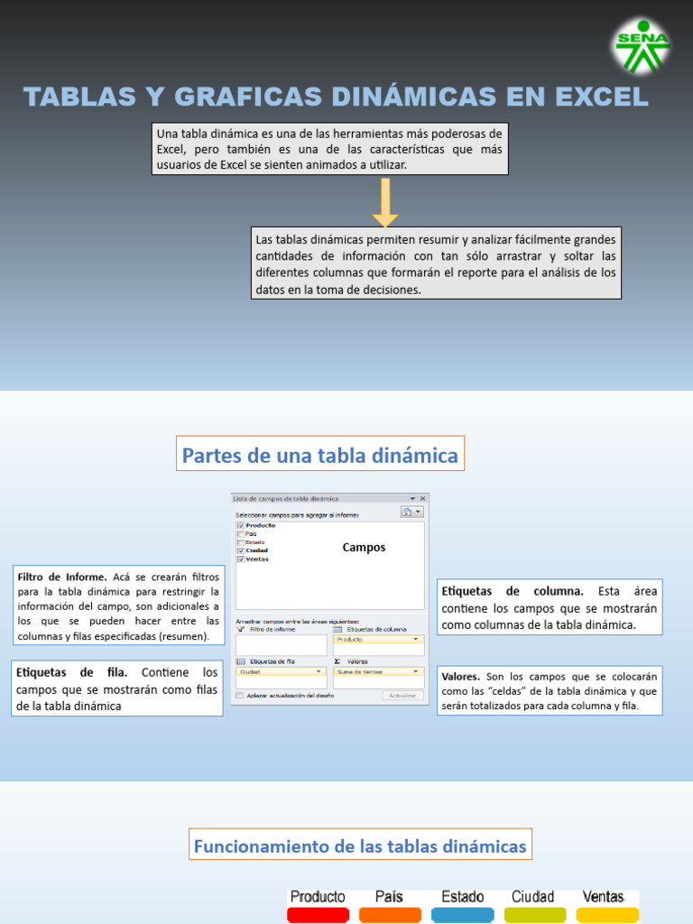 Guía Completa de Tablas Dinámicas en Excel | PDF | Microsoft Excel | Informática